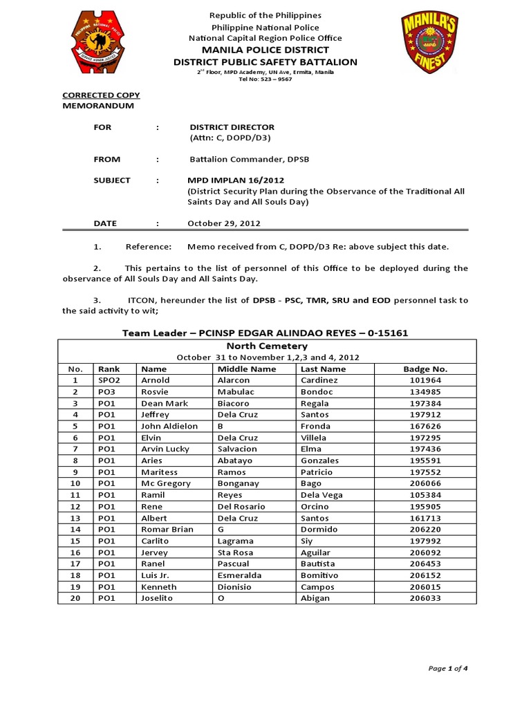 Oplan Kaluluwa Final2012 | PDF