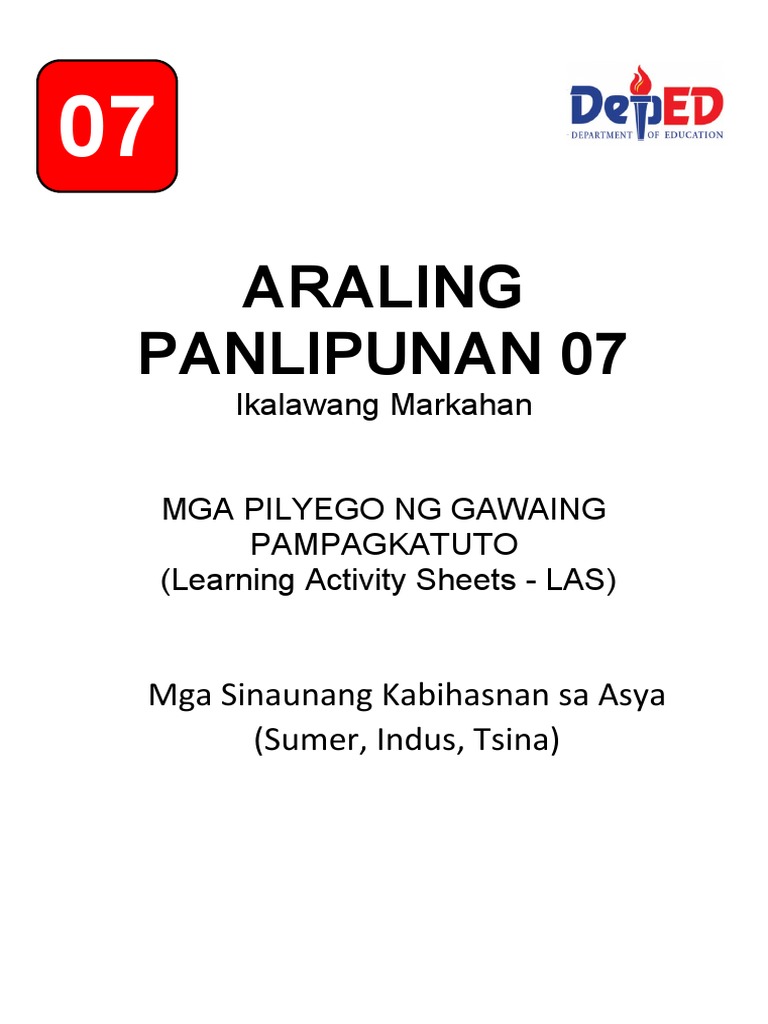 Sample Filipino Regional Unified LAS Template | PDF