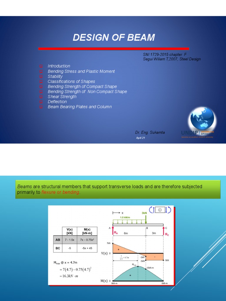 Design of Beam | PDF | Bending | Buckling