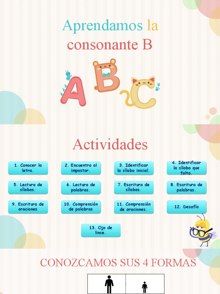 Actividades para aprender la letra B | PDF | Fonética | Lingüística
