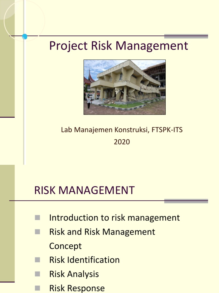 Project Risk Management | PDF | Risk | Risk Management