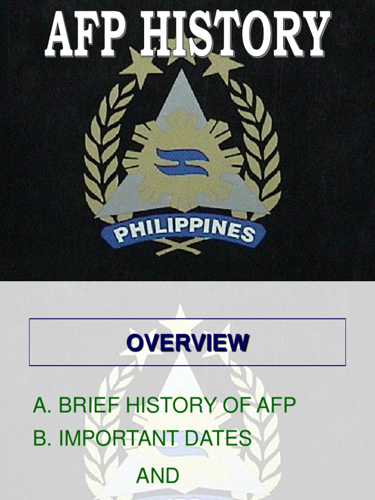 Afp History Organization | PDF | Military | Philippines