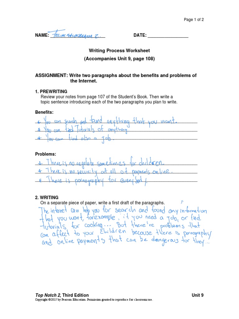 UNIT 09 Writing Process | PDF | Paragraph | Human Communication