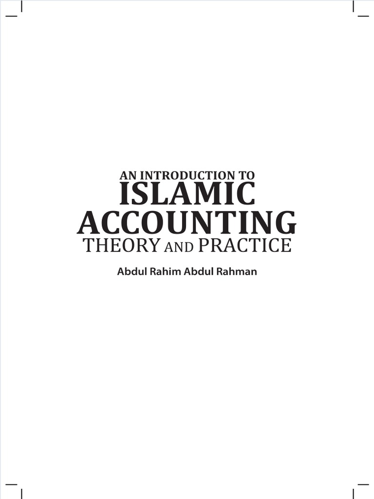 BOOK - An Introduction To Islamic Accounting Theory and Practicepdf ...