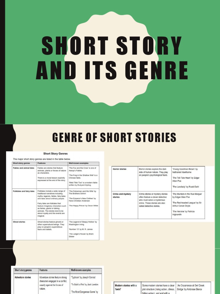 Short Story and Its Genre | PDF | Short Stories | Narrative