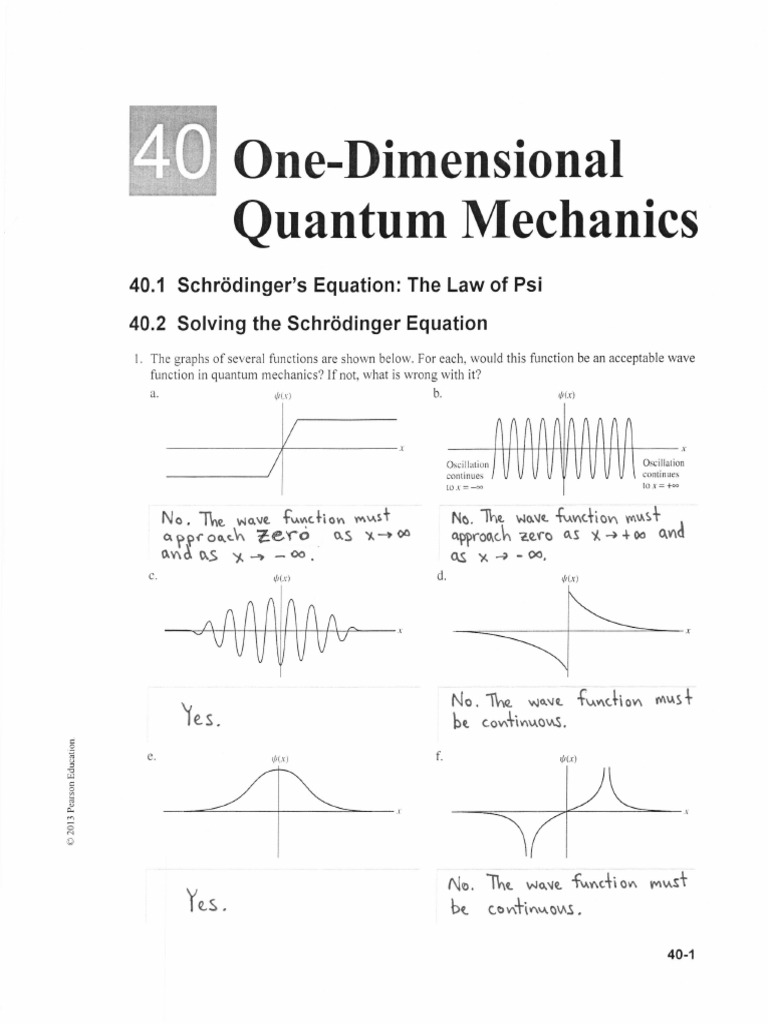 WB CH40 | PDF | Wave Function | Quantum Mechanics
