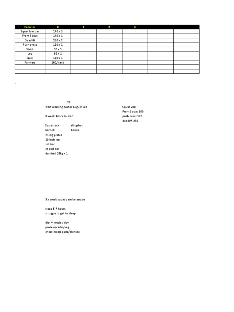 Peter Robson Maths Training Plan | PDF | Weight Training | Physical Fitness