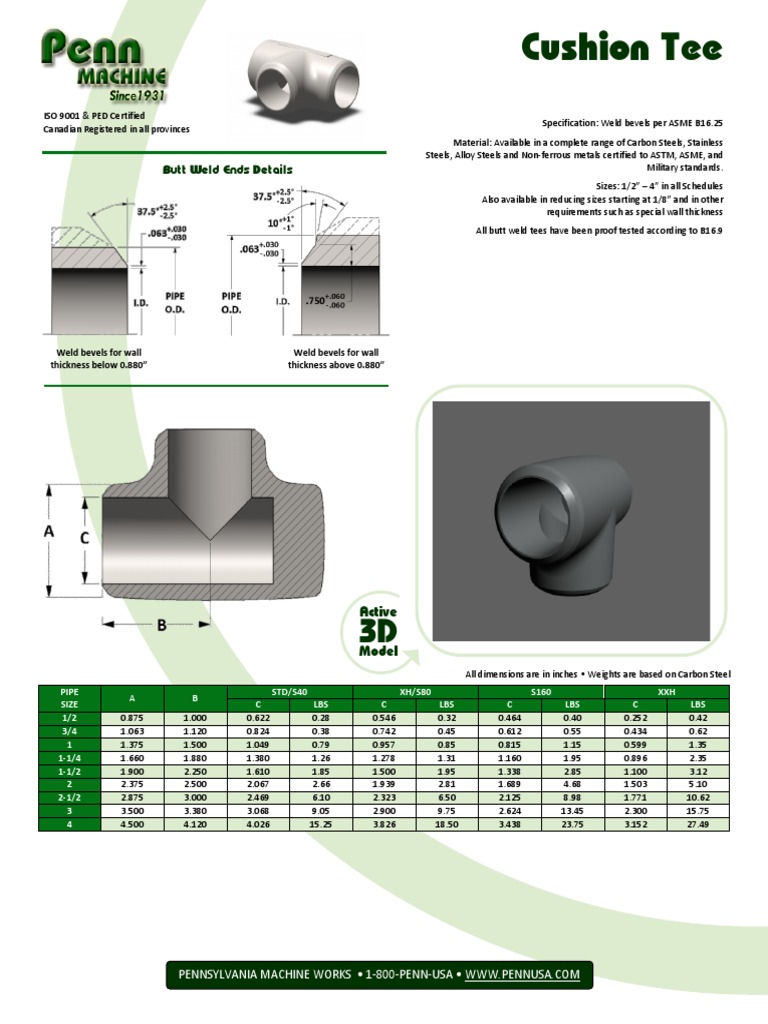 Cushion Tee | PDF | Construction | Welding