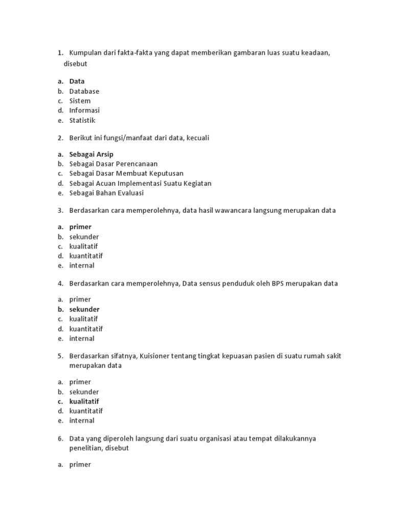 Latihan Soal Data SQL 2021 | PDF