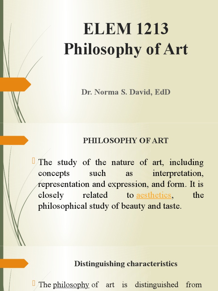 Philosophy of Art | PDF | Aesthetics | Works Of Art