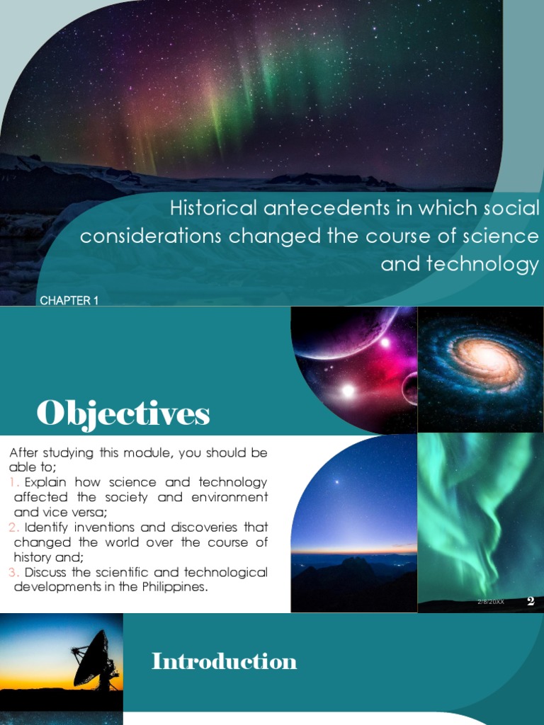 Lesson 1 Historical Antecedents in Which Social Considerations Changed ...