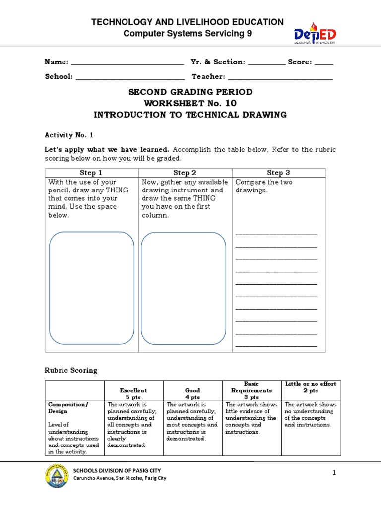 Tle CSS9 Q2 DW10 | PDF | Drawing | Creativity