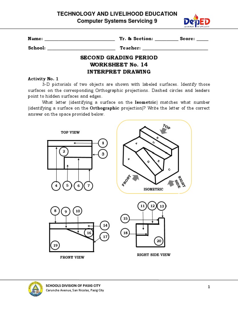 Technology and Livelihood Education Computer Systems Servicing 9 | PDF | Technical Drawing ...