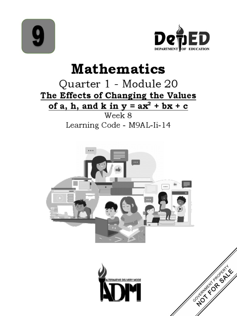 Math9 Quarter1 Module20 FINAL-V3-1 | PDF | Mathematics | Algebra