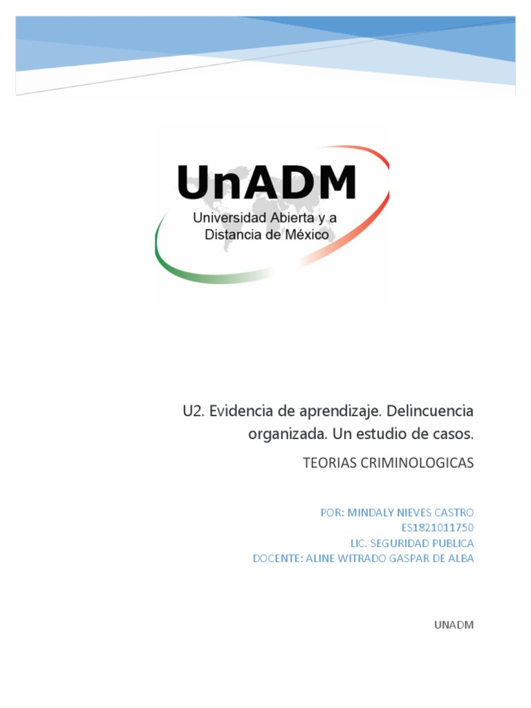 TCR U2 Ea Minc | PDF | Crimen organizado | Crímenes