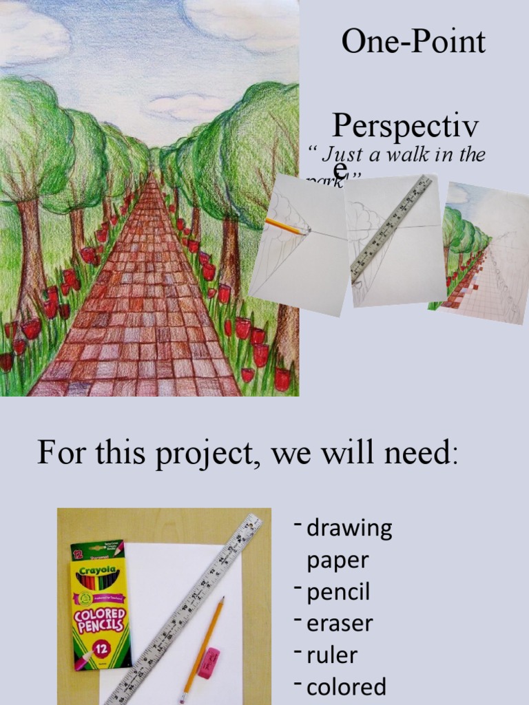 One Point Perspective | PDF | Perspective (Graphical) | Horizon