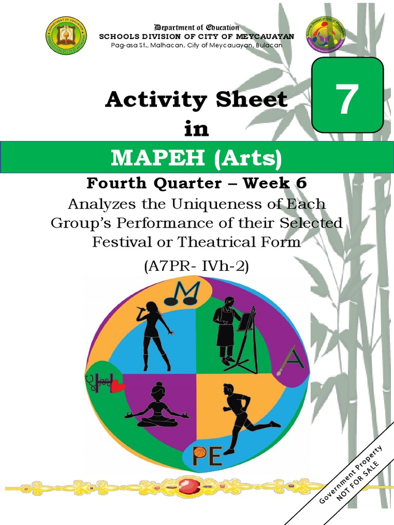 Grade 7 Q4 ARTS Week 6 PDF | PDF | Entertainment Events | Cultural Events