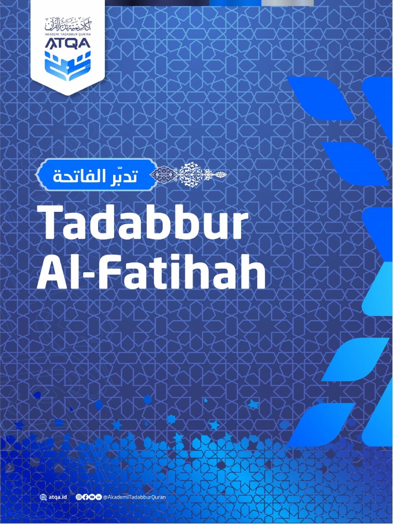05 Tadabbur Al-Fatihah Atqa | PDF | Agama & Spiritualitas