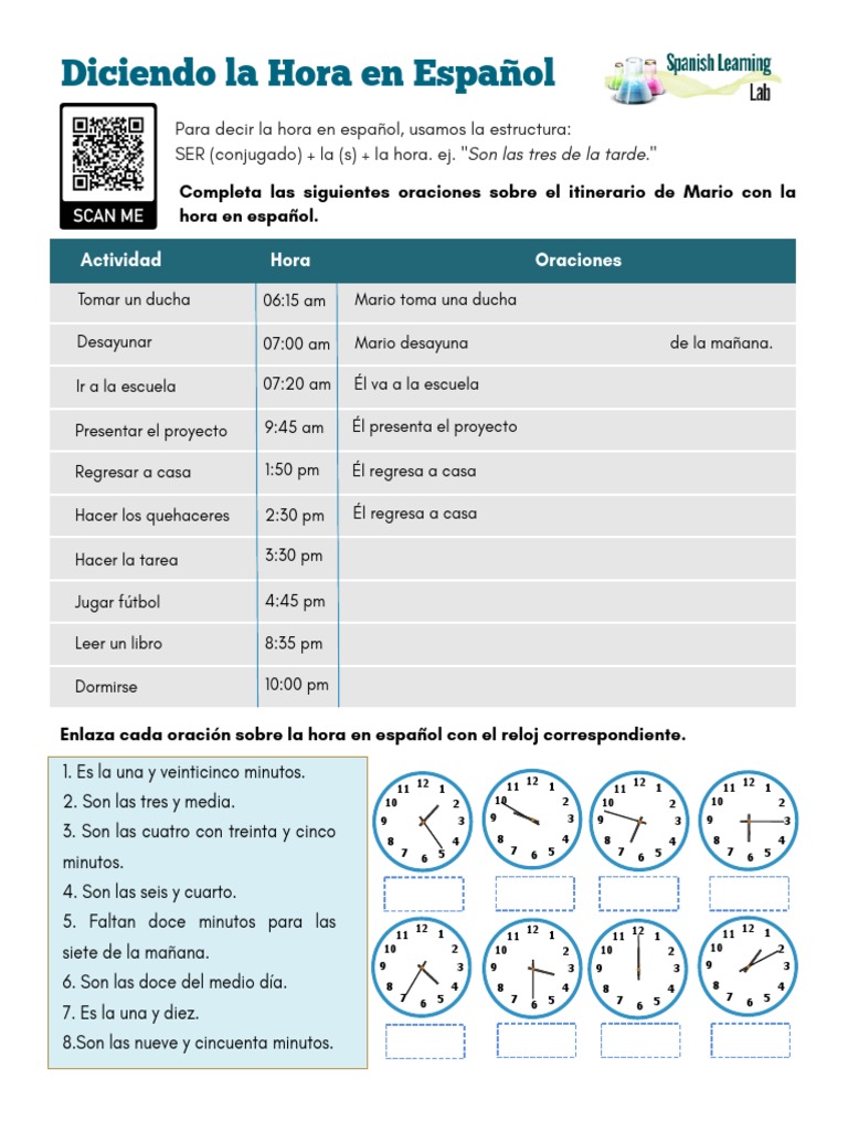 Practica La Hora | PDF