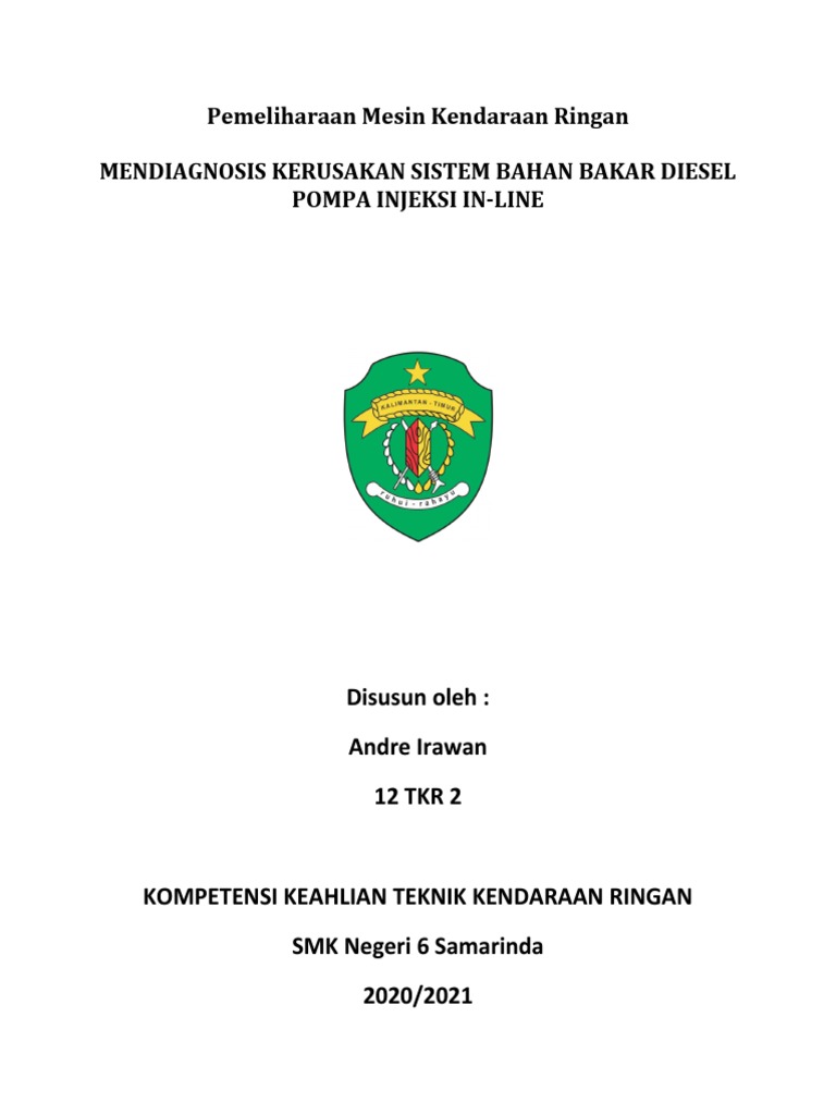 Andre Irawan 12 TKRO 2 Pompa Injection In-Line | PDF