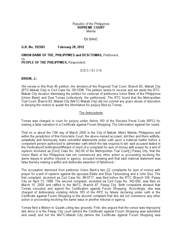 Case Digest Sample | PDF | Perjury | Affidavit