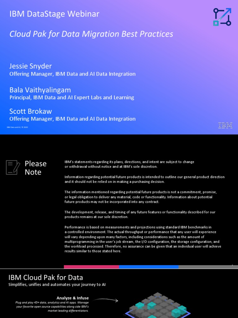 DataStage Migration Webinar - v3FINAL | PDF | Cloud Computing | Analytics