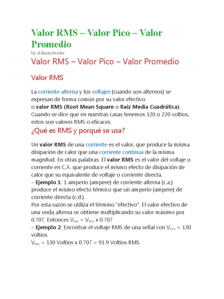 Valor RMS | PDF