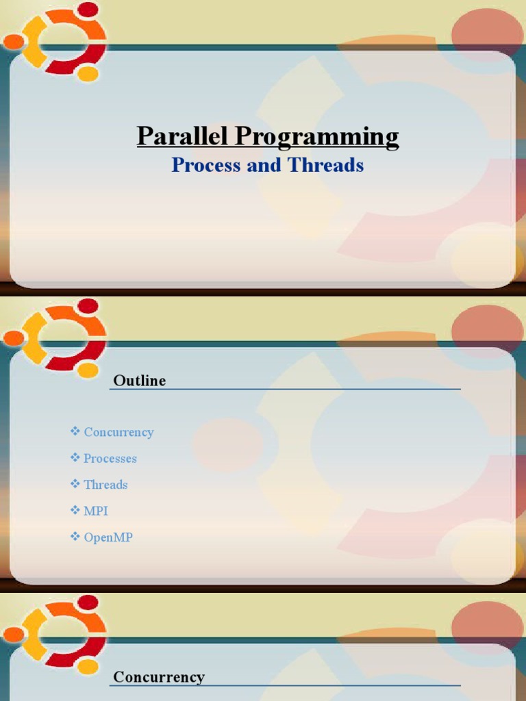Parallel Programming: Process and Threads | PDF | Process (Computing ...