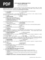 PNP Ethics and Professional Conduct Exam | PDF | Courage | Police