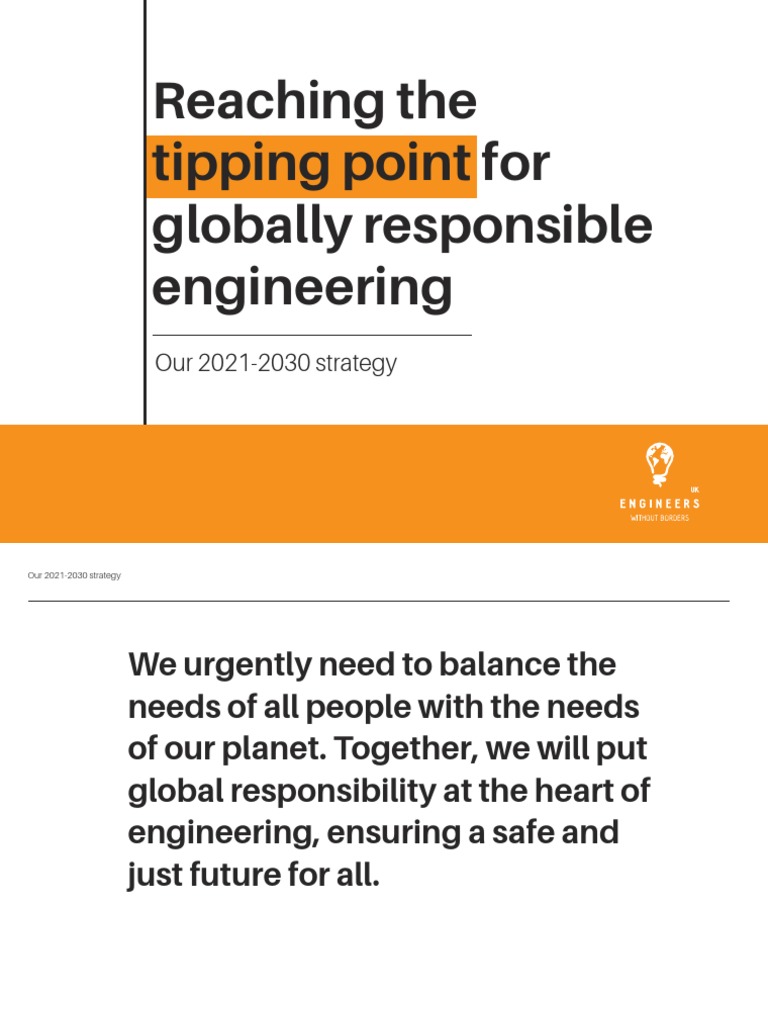 Engineers Without Borders UK Strategy 2021 2030 | PDF | Sustainability ...