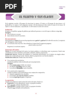 Ejercicios de Sujeto Tácito y Expreso | PDF | Asunto (gramática) | Verbo