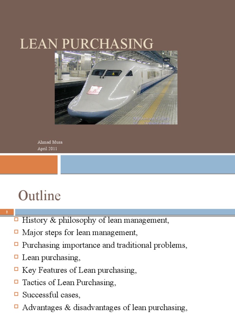 Lean Purchasing Strategies and Benefits | PDF | Lean Manufacturing ...