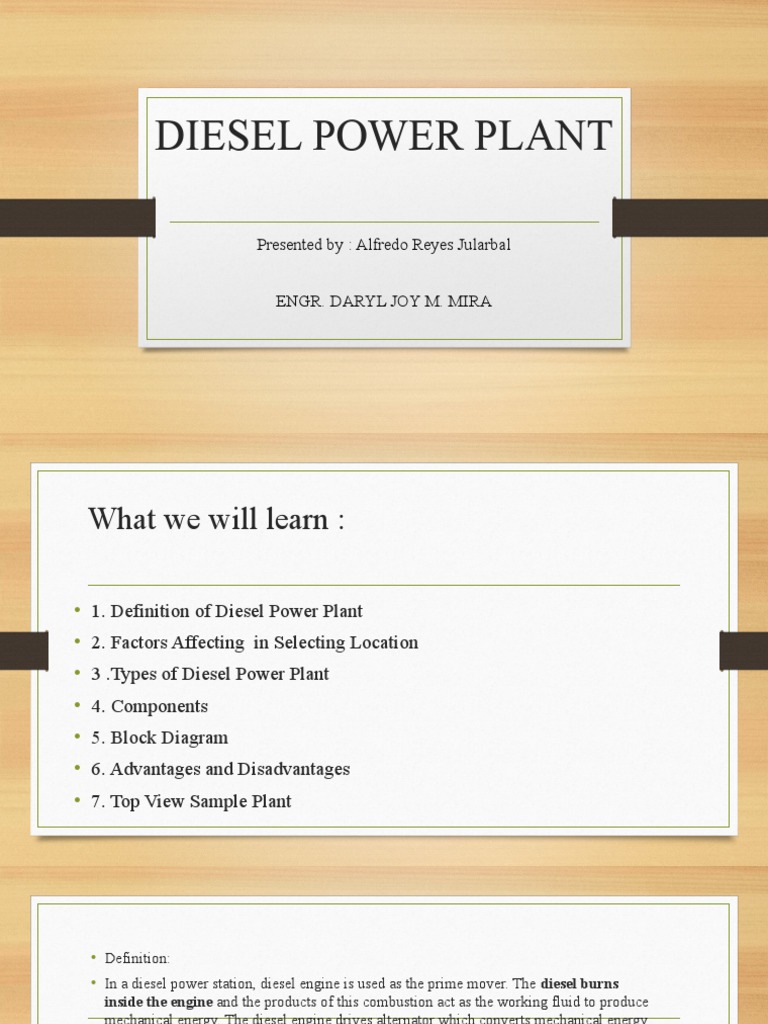 Diesel Power Plant Overview and Insights | PDF | Diesel Engine | Engines