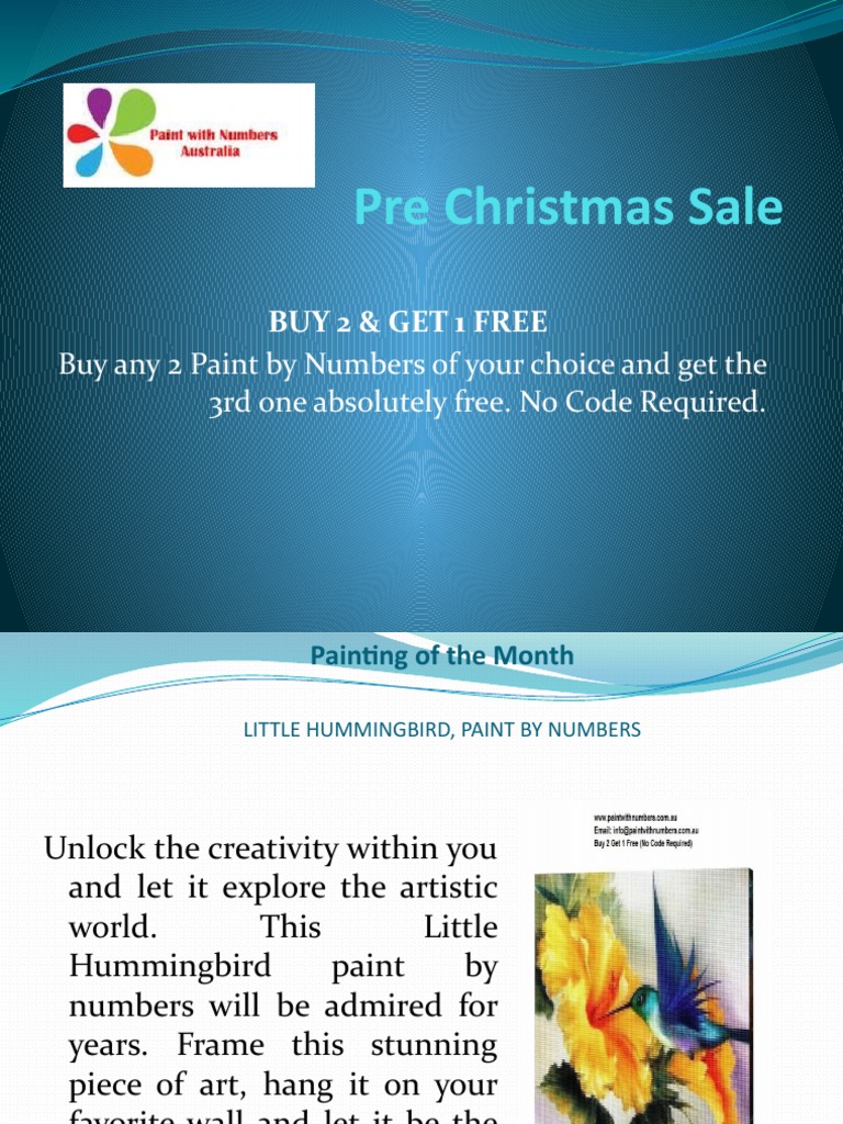 Paint With Numbers Aus | PDF
