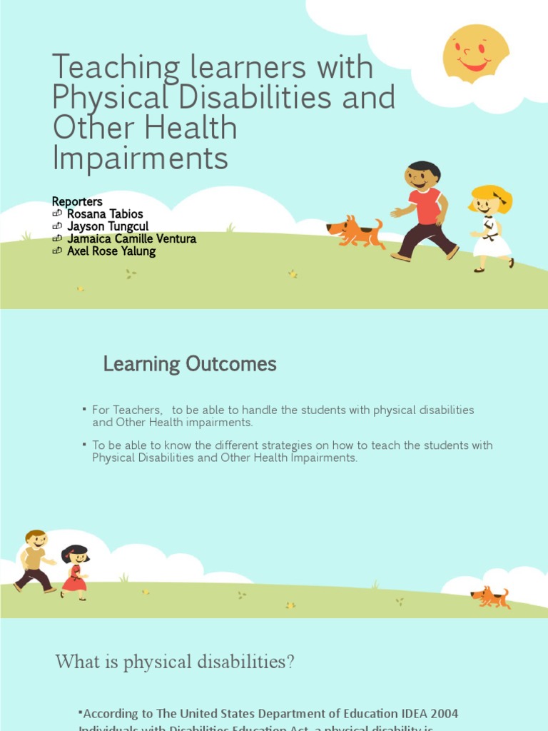 Teaching Learners With Physical Disabilities and Other Health ...