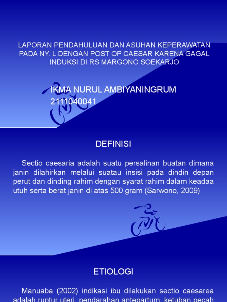 Soca Maternitas Post SC Gagal Induksi | PDF