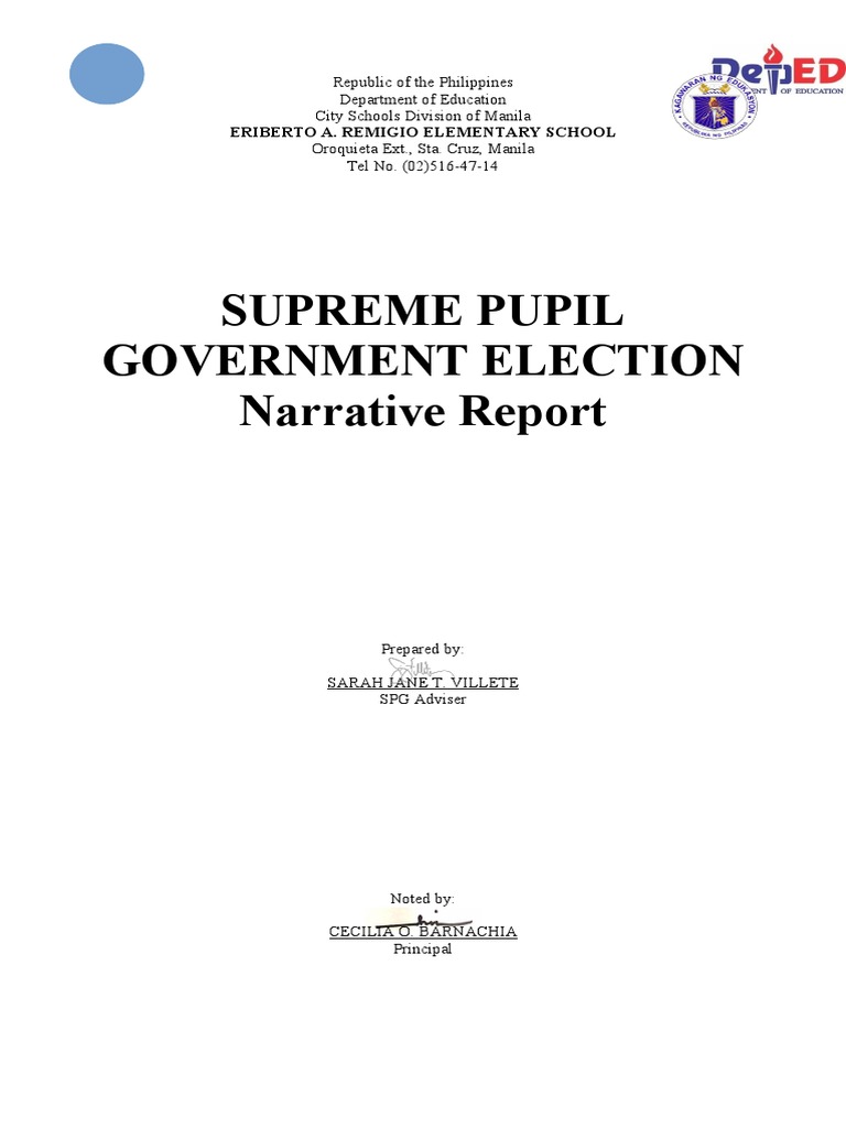Narrative Report | PDF | Voting | Accountability