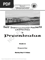 Pre-Calculus: Quarter 2 - Module 1 | PDF | Angle | Trigonometry