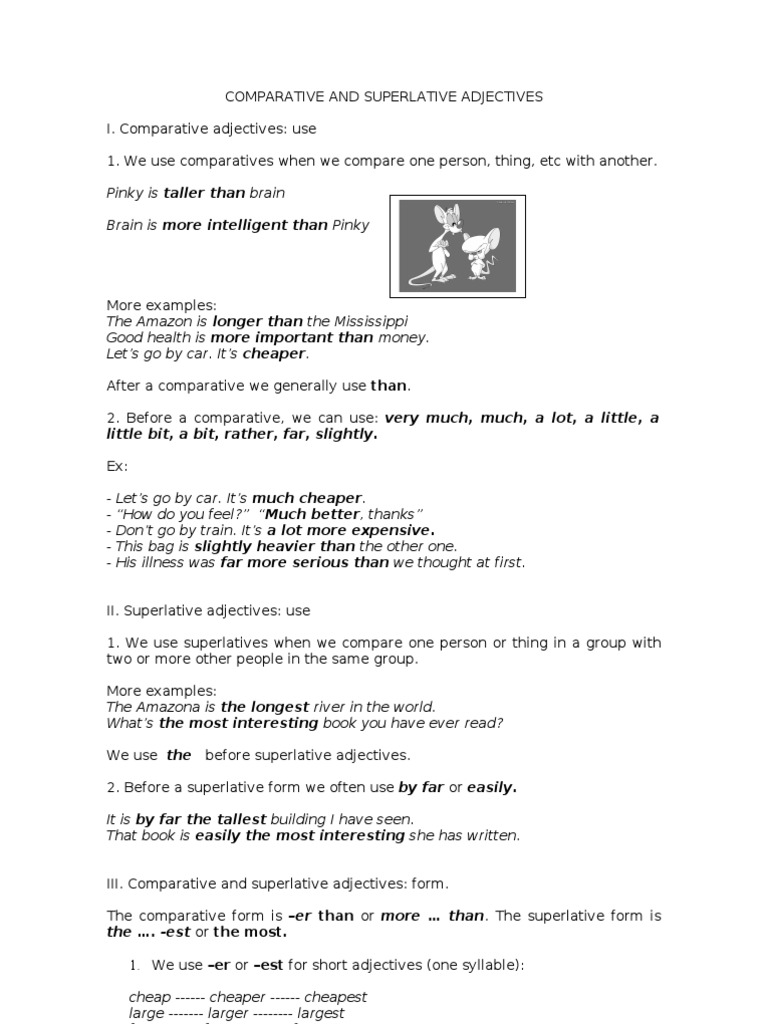 Comparative and Superlative Adjectives | PDF | English Language | Semiotics