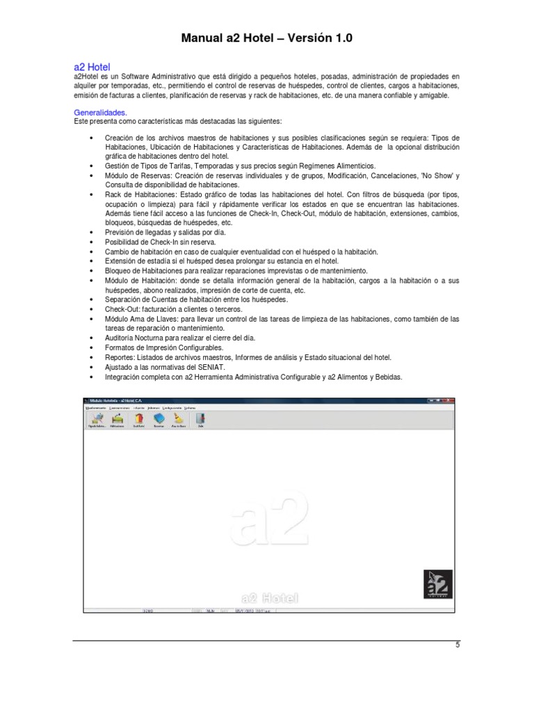 Manual A2 Hotel | PDF | Point and Click | Ventana (informática)