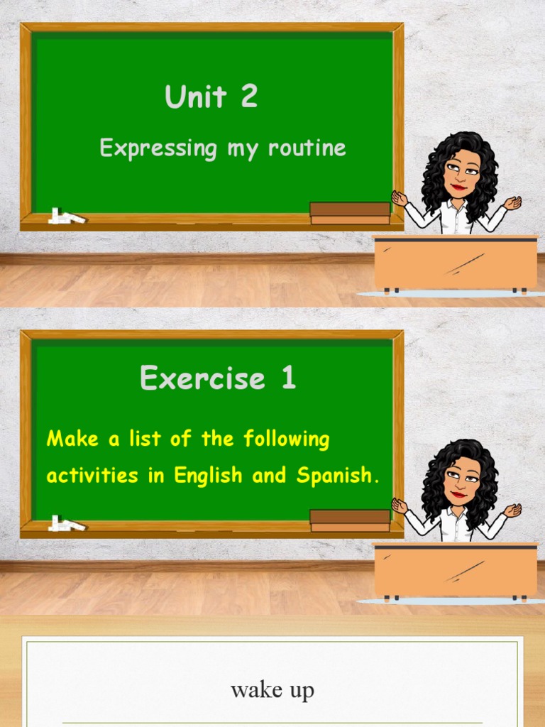 Unit 2: Expressing My Routine | PDF