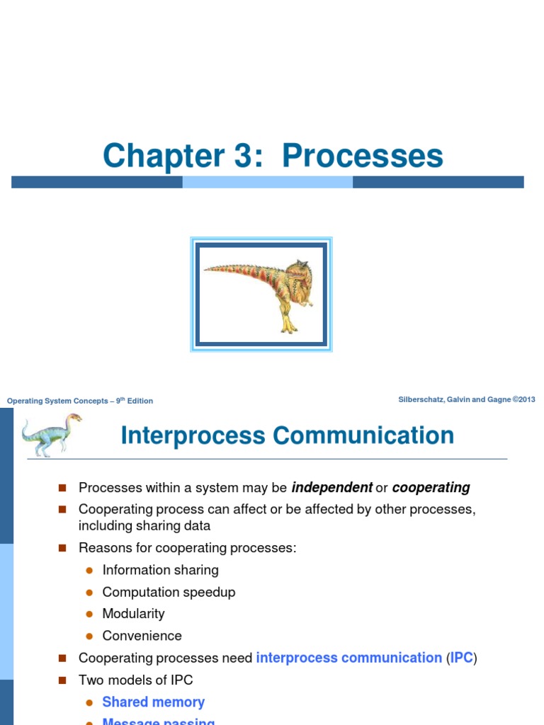 Chapter 3: Processes: Silberschatz, Galvin and Gagne ©2013 Operating ...