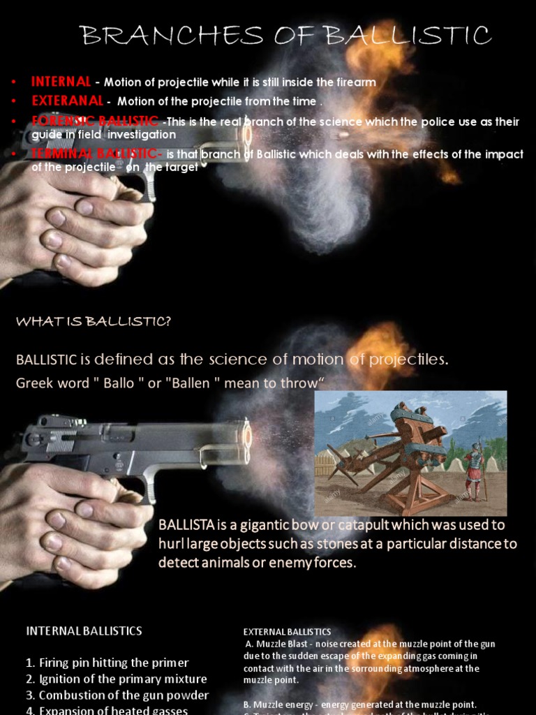 Branches of Ballistic | PDF | Ballistics | Gun Barrel