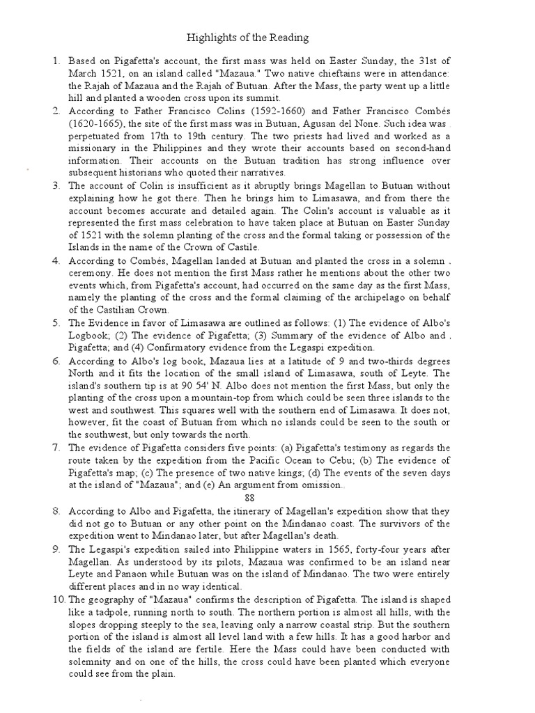 The Site of the First Catholic Mass in the Philippines: Strong Evidence ...