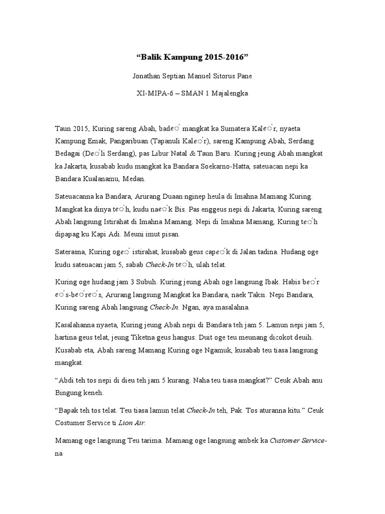 Carpon B Sunda | PDF