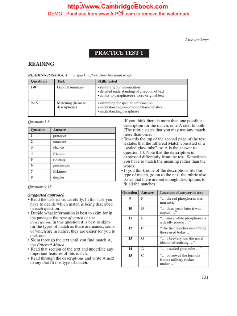 Reading Assessment Answer Key | PDF | Speed Reading | Cognition