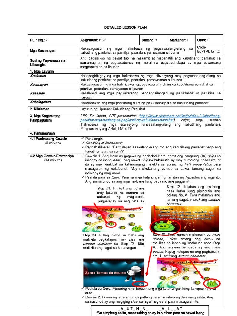 DLP Sa ESP 9 1 2 | PDF