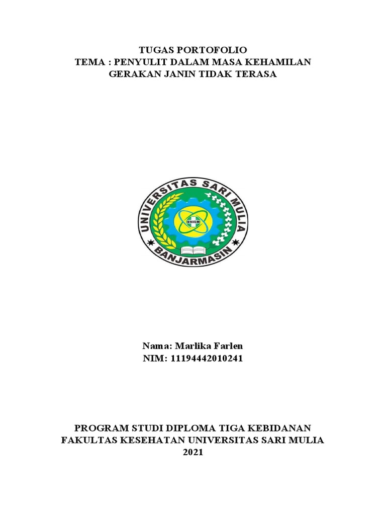 GERAKAN JANIN TIDAK TERASA Marlika Farlen | PDF