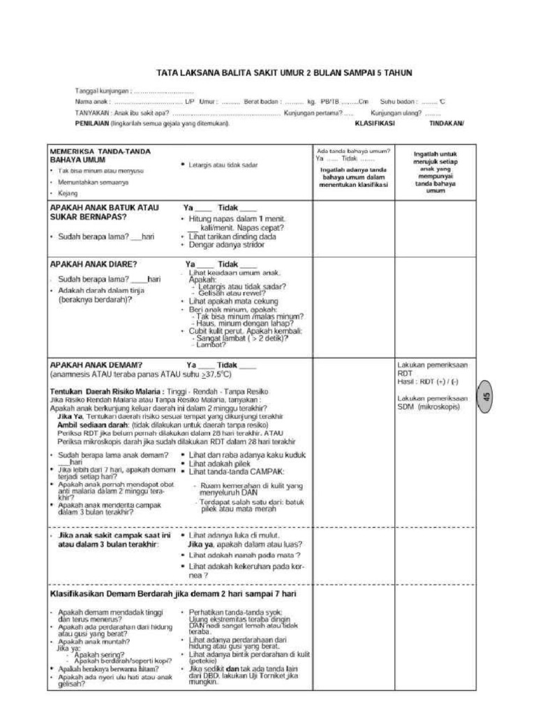 Anak Format MTBS Rosnita | PDF