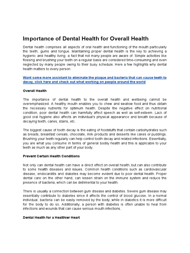 Tips Simple Dental Health | PDF | Oral Hygiene | Dentistry